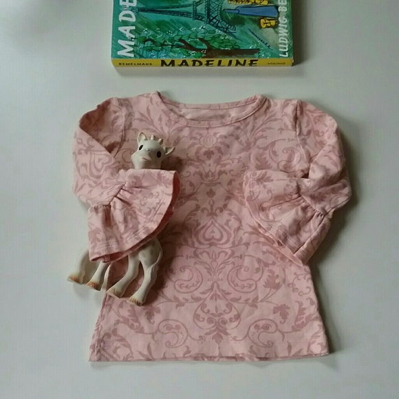 Persnickety | Shirts & Tops | Persnickety Nob Hill Pink Damask Top 2 Months | Poshmark